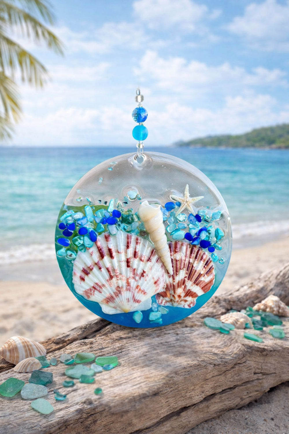 Sea Treasures Collection - Sea Glass Wind Chimes, Beach Decor & Gifts